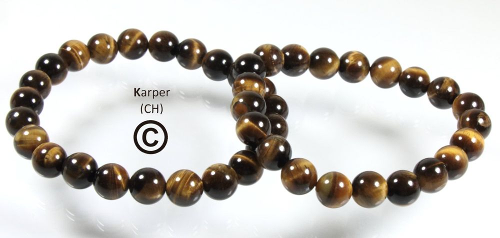 Tigerauge / Oeil de tigre, 8 mm, x 1 (Neu und originalverpackt) in ...