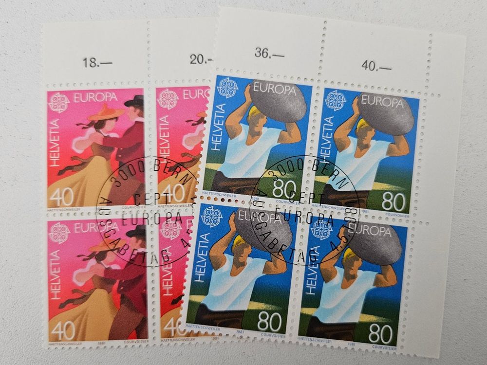 4er Blöcke Lot 2 Mit ET Voll-Stempeln ab 1.-- | Kaufen auf Ricardo