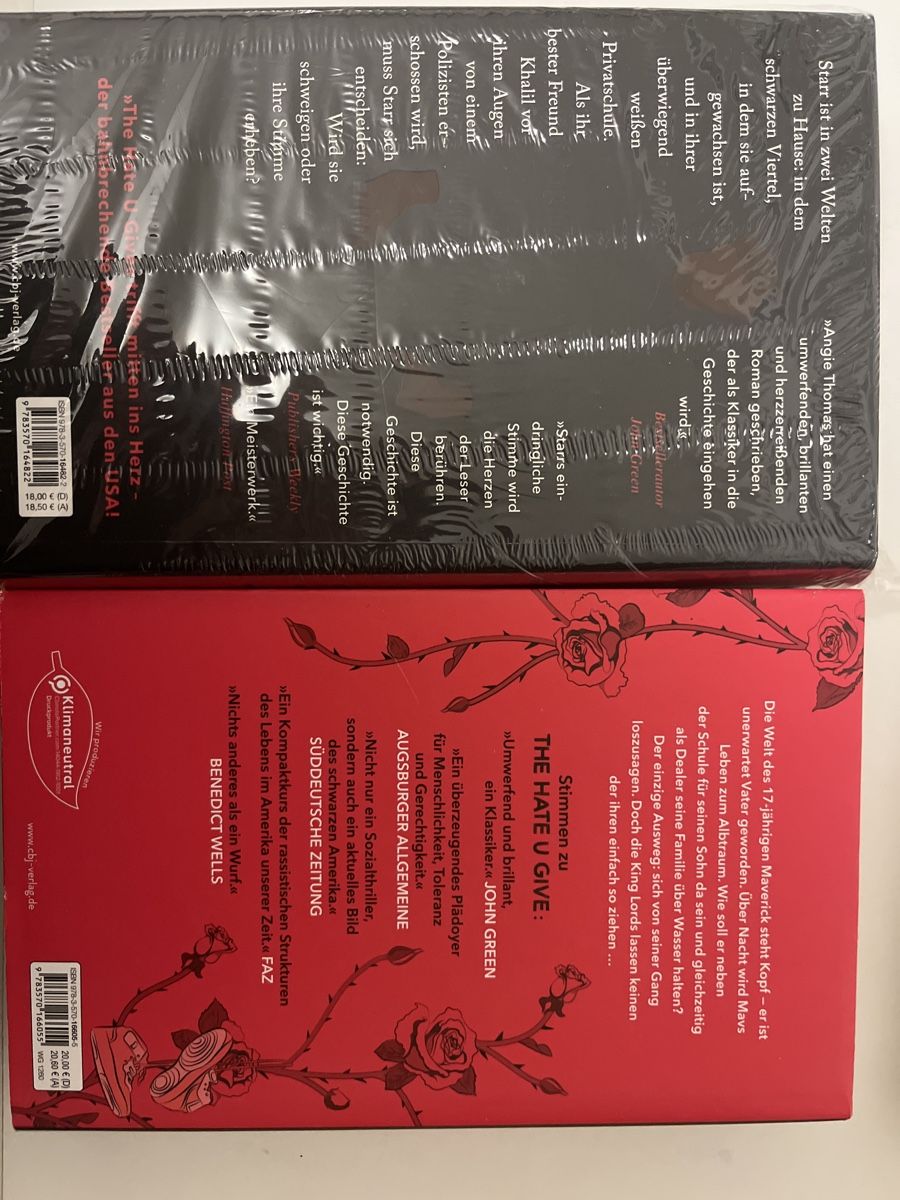 The Hate U Give und Prequel - Angie Thomas (Neu und originalverpackt ...