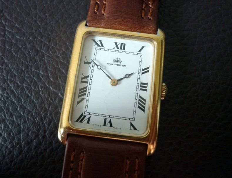 Vintage BUCHERER Tank Uhr Handaufzug | Kaufen auf Ricardo