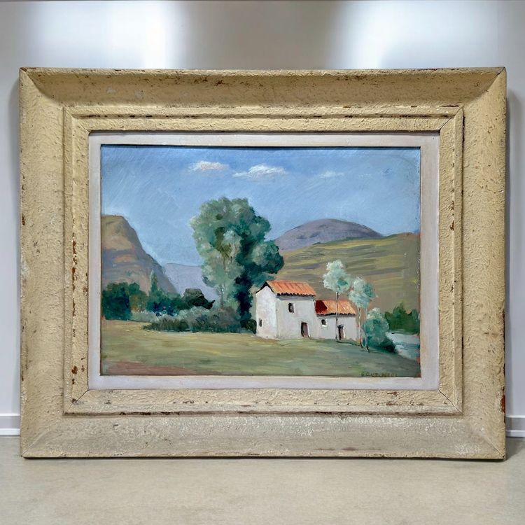 E. GUT-NEEL - huile sur panneau carton "Dans les Cévennes" (Gebraucht) in Morges für CHF 60 ...