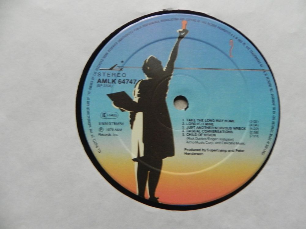 LP brit. Pop Rock Band Supertramp 1979 Breakfast in Amerika (Gebraucht ...