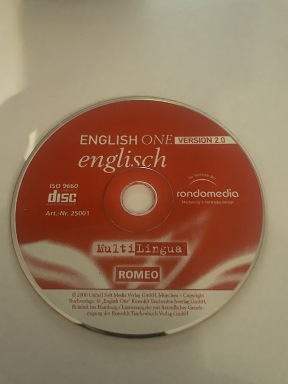 English One Sprachkurs CD-ROM (Gebraucht) in Sargans für CHF 1 – mit Lieferung auf Ricardo kaufen