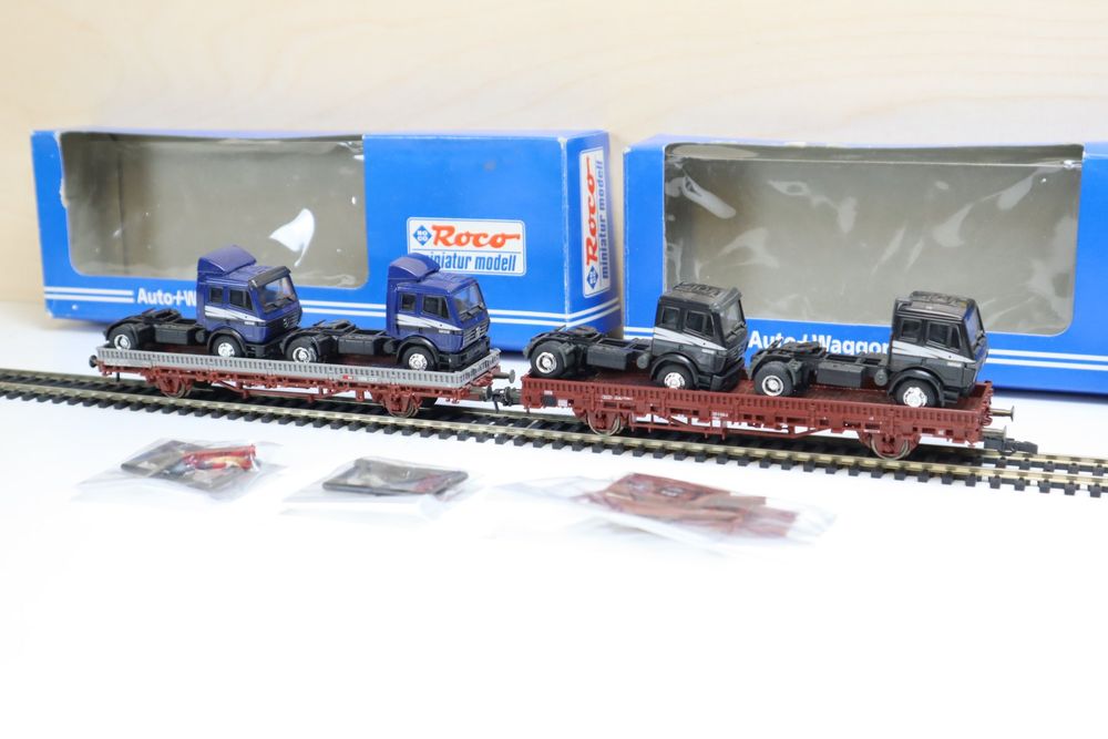 ROCO 2 x Auto+Waggon Güterwagen 1907 (Gebraucht) in Winterthur für CHF ...