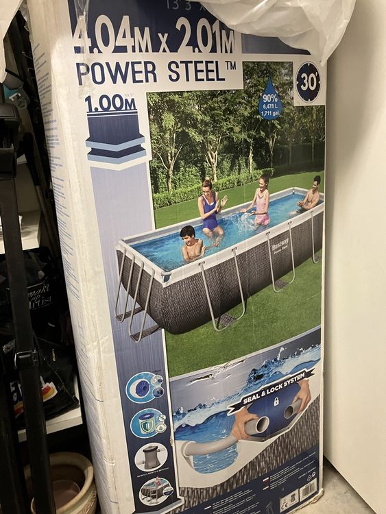 Bestway Pool Set Rattan-Optik 4x2x1 m | Kaufen auf Ricardo