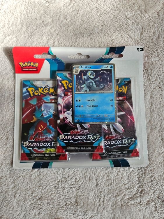 Pokémon TCG - Paradox Rift Arctibax 3 Pack Blister EN (Neu und ...