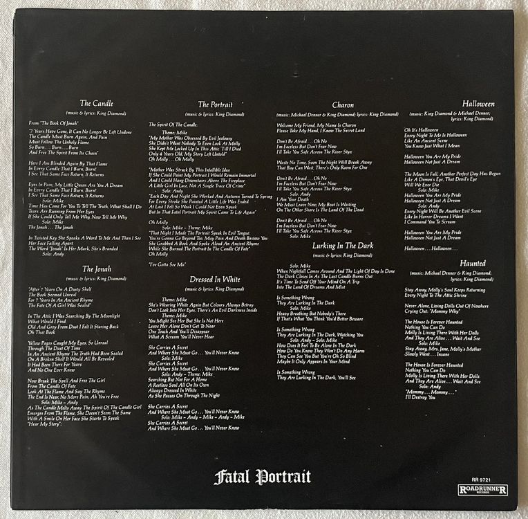 King Diamond – Fatal Portrait - LP - 1986 - First Press OIS (Gebraucht ...