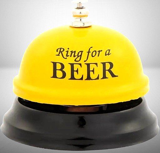🔔Witzige "Ring for a BEER" Klingel –Perfekt für deine Bar🍻 (Neu und ...