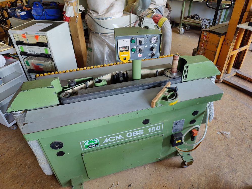 Kantenschleifmaschine ACM OBS 150 inkl. neuen Schleifbänder! (Gebraucht) in Wangen SZ für CHF ...