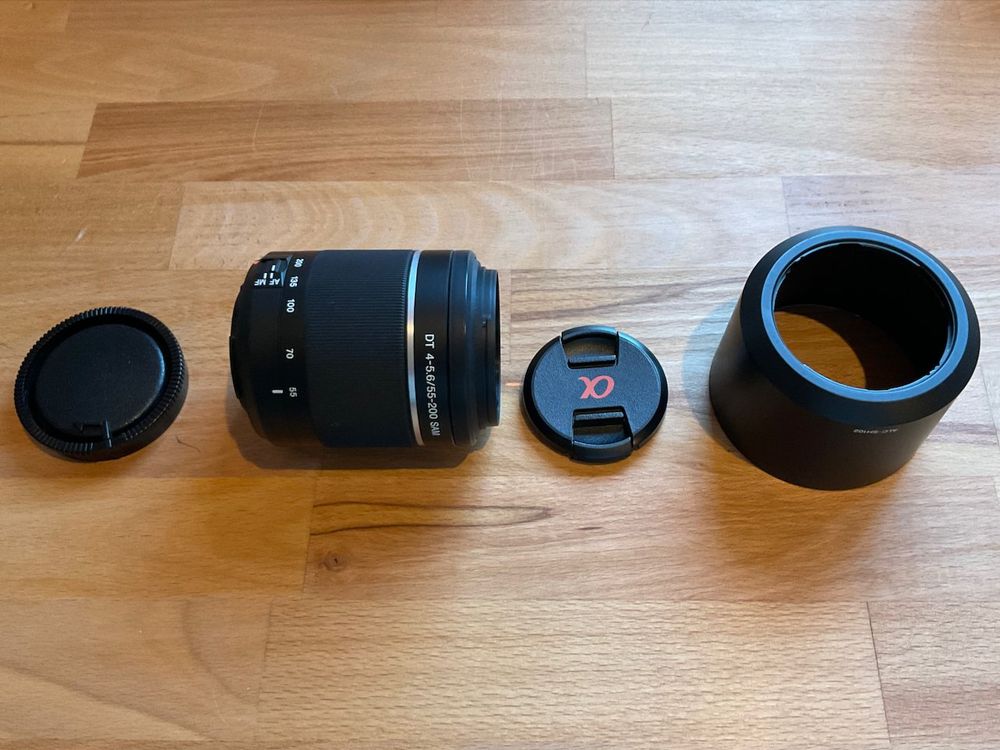 SAL55200 Sony Zoom-Objektiv (DT 55–200mm F4–5.6 SAM II) (Gebraucht) in ...