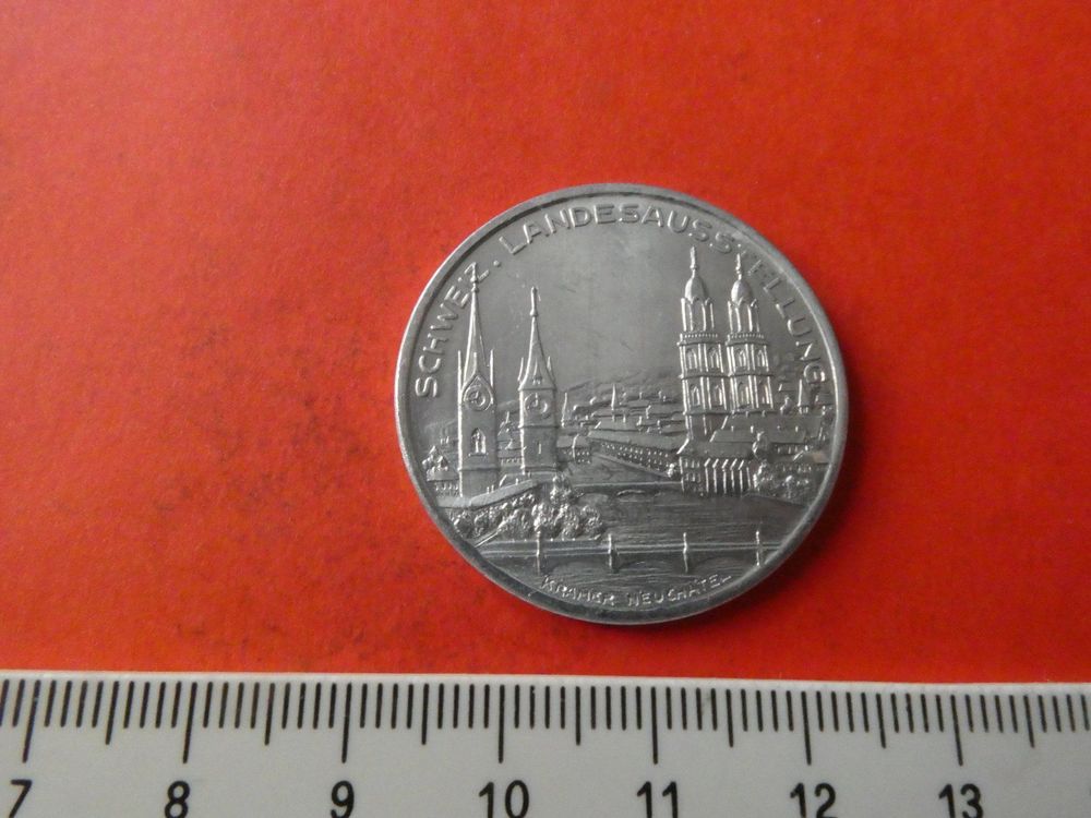 Landi Zürich 1939, Medaille Aluminium-Pavillon (Gebraucht) in Hinterforst für CHF 2 – mit ...