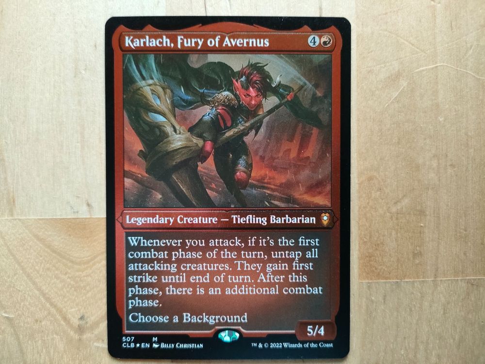 MTG - Karlach, Fury of Avernus - CLB - 507 - Mythic Rare (Neu (gemäss ...