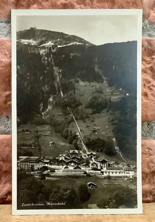 Alte Foto AK - MÜRRENBAHN Lauterbrunnen - Berner Oberland (Gebraucht) in Root für CHF 1 – mit ...