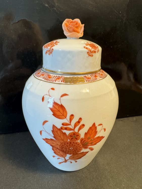 Herend Porzellan Deckel - Vase apponyi orange (Gebraucht) in siebnen für CHF 78 – mit Lieferung ...