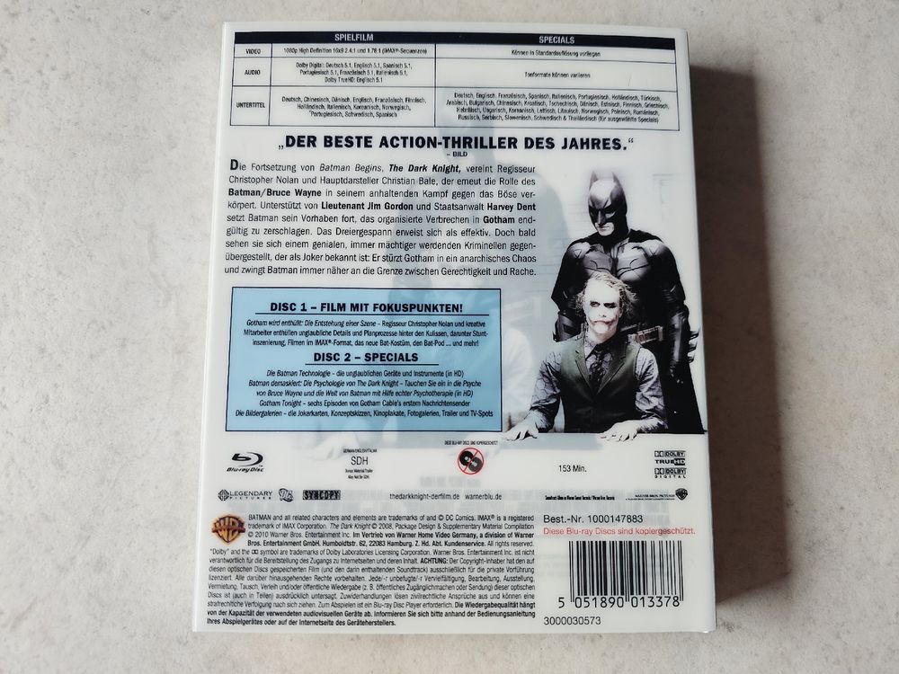 The Dark Knight - Mediabook Bluray / Premium Collection (Gebraucht) in Schneisingen für CHF 7 ...
