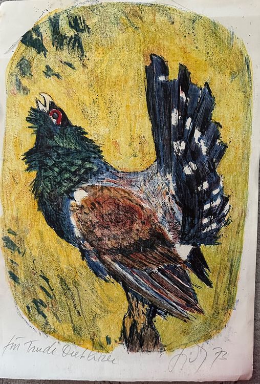 Fritz Hug (1921-1989) Litho Handsig | Kaufen auf Ricardo