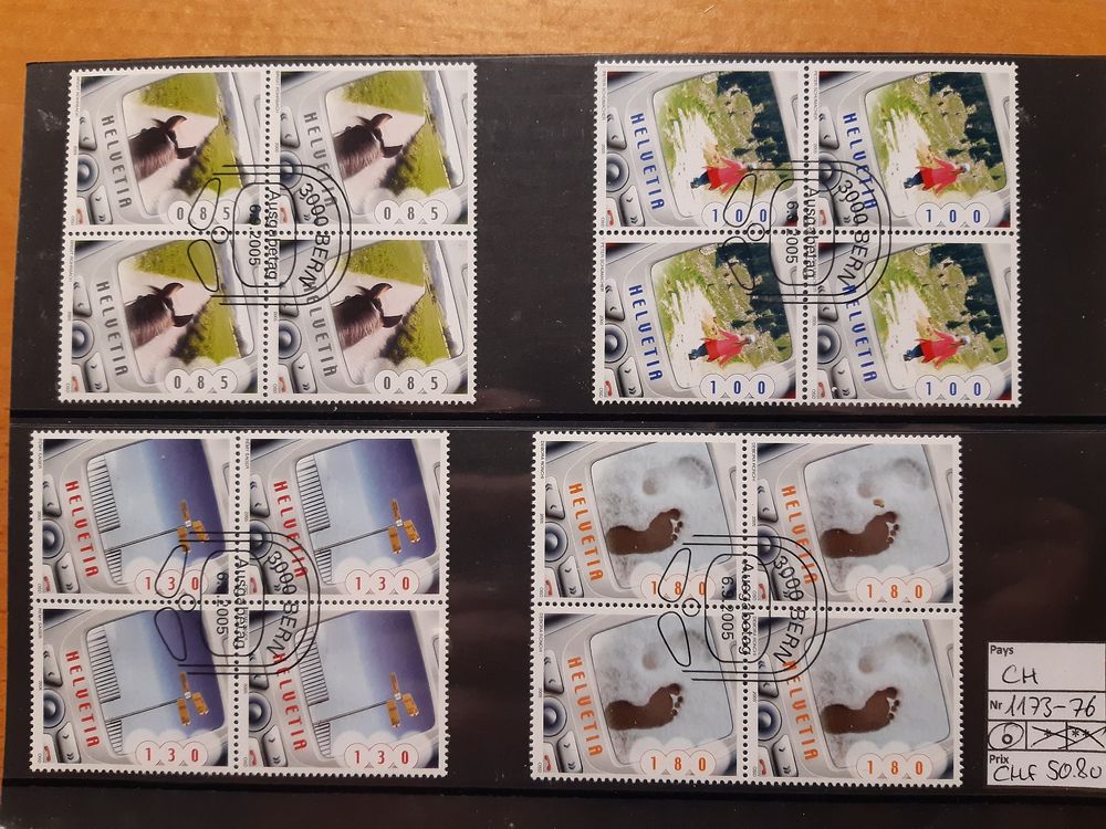 Schweiz/Suisse Viererblocks - 2005° (Gebraucht) in Confignon für CHF 5 – mit Lieferung auf ...