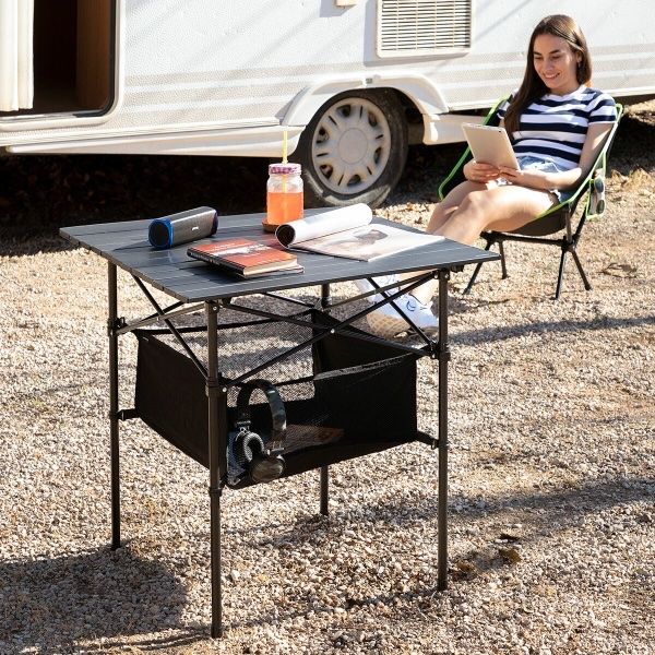 TABLE DE CAMPING PLIANTE AVEC PANIER ET HOUSSE | Kaufen auf Ricardo
