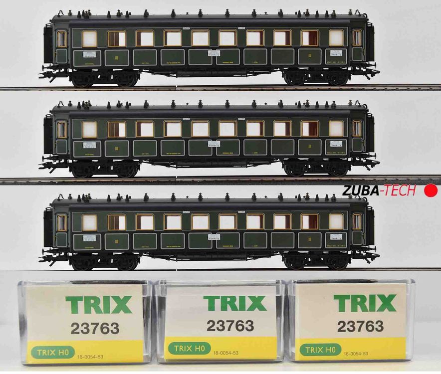 Trix 3x Personenwagen K.Bay.Sts.B. H0 GS mit OVP (Neu (gemäss ...