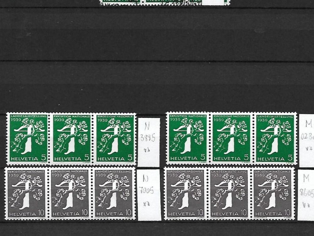 Landi 1939 ** Restlot Z25a - Z26c mit No Kat: CHF 60.- (Neu (gemäss Beschreibung)) in Basel für ...
