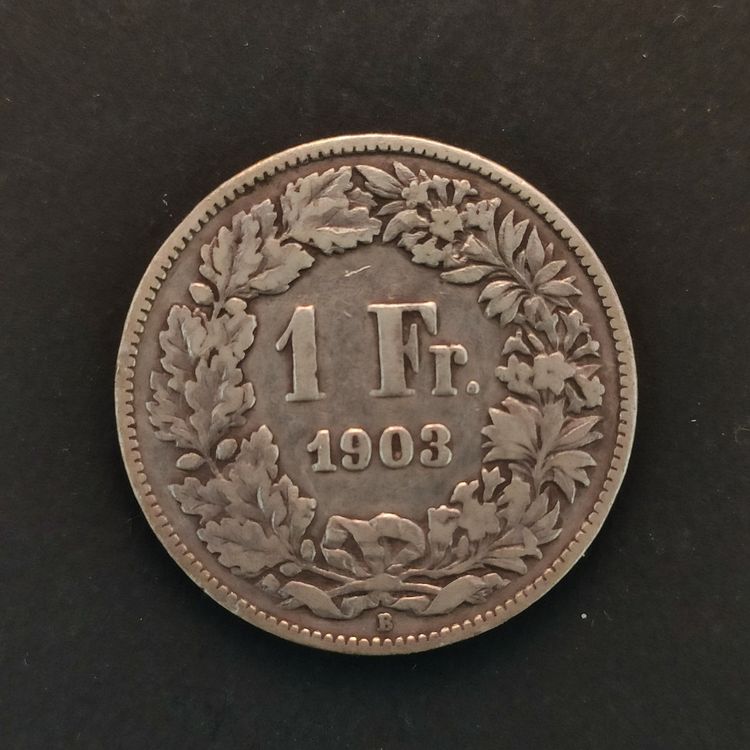 1 Franken Silbermünze 1903 (Gebraucht) in Eggenwil für CHF 3 – mit Lieferung auf Ricardo kaufen