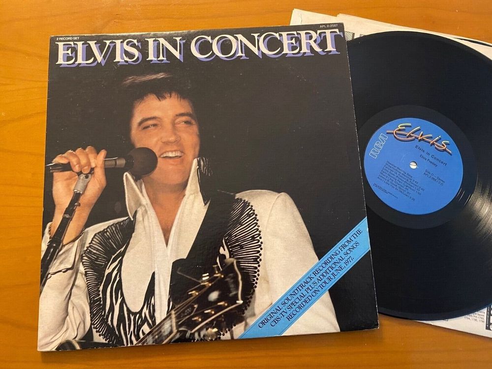 ELVIS PRESLEY IN CONCERT APL2 2587 2 LP FROM US 1977 | Kaufen auf Ricardo