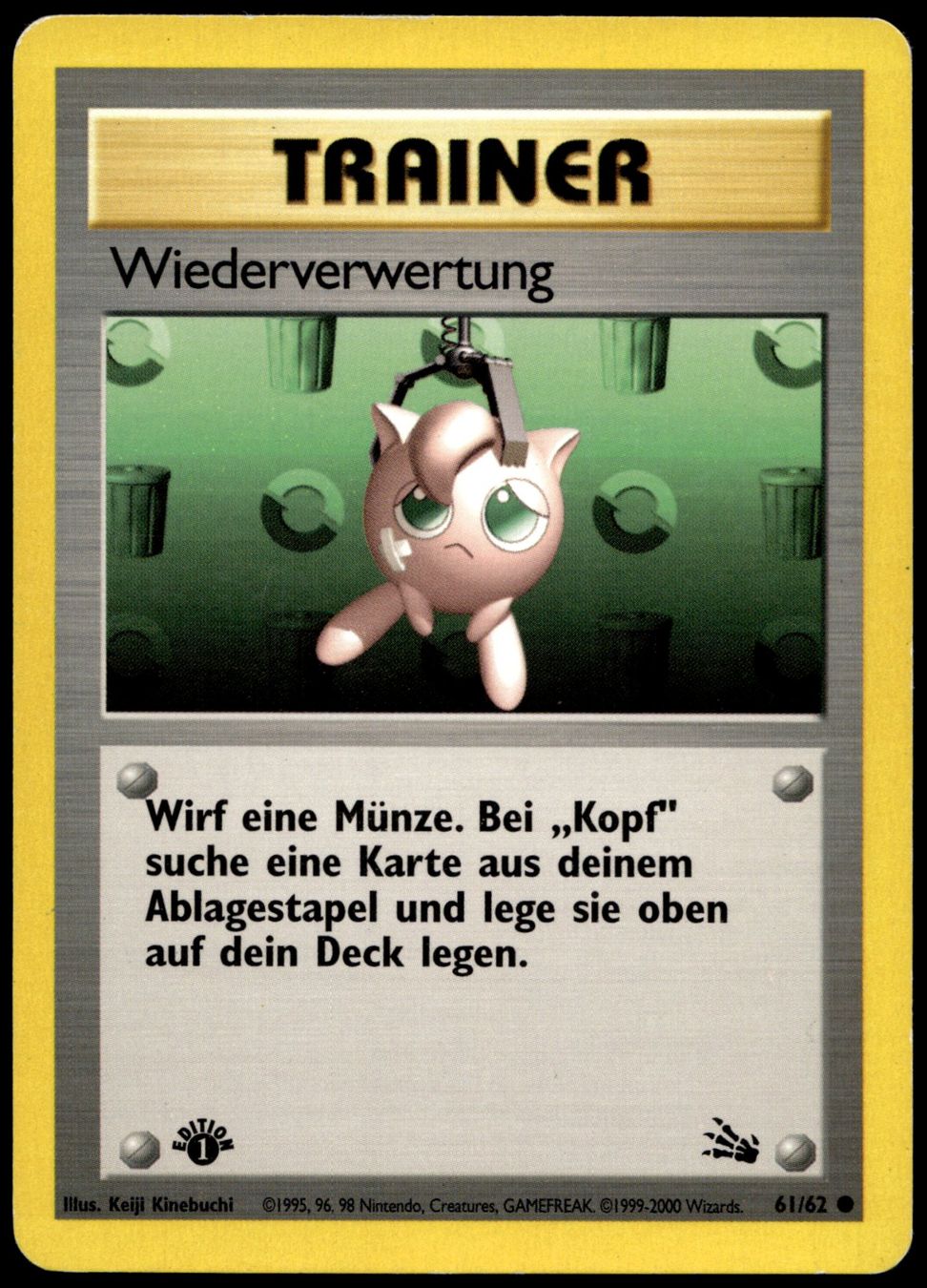 Wiederverwertung 61/62 Pokémon Fossil 1.Edition ab 1.- (Gebraucht) in ...