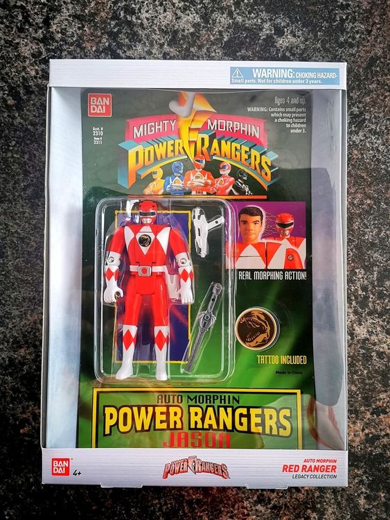 Power Rangers Jason Rot Action Figur Spielzeug Geschenkidee (Neu und ...