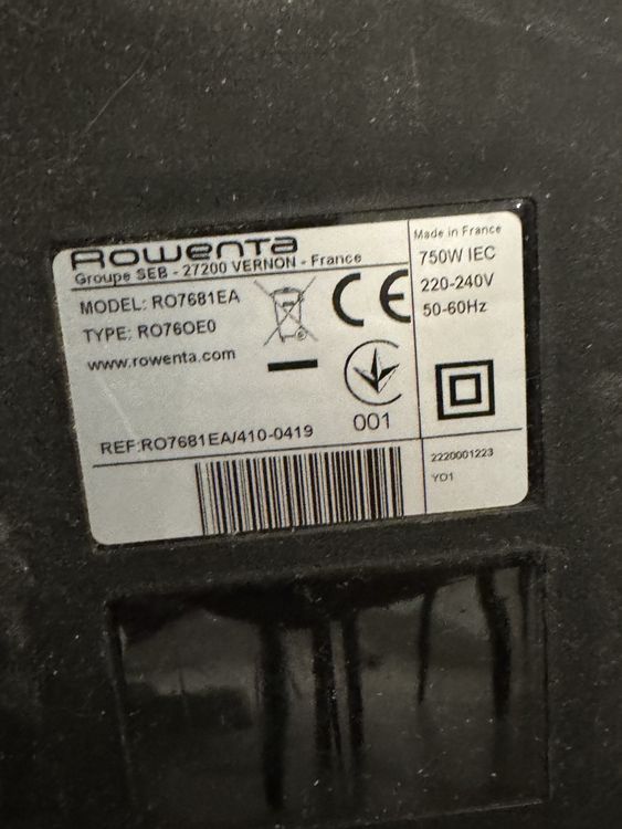 Staubsauger Rowenta Model: R07681EA (Gebraucht) in für CHF 73 – mit ...