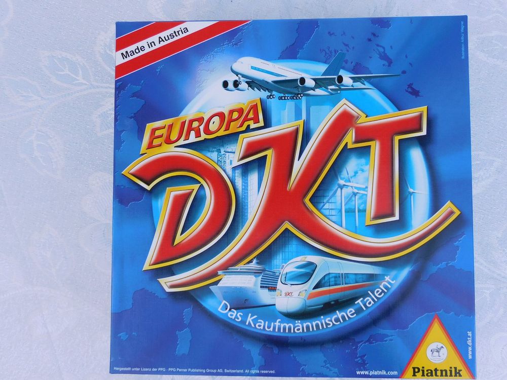 DKT Europa Brettspiel/Das Kaufmännische Talent von Piatnik (Neu (gemäss ...