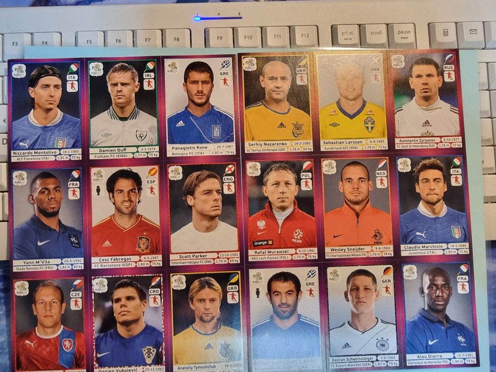 2012 panini em 2012, 6x bogen (Neu (gemäss Beschreibung)) in Oberglatt ...