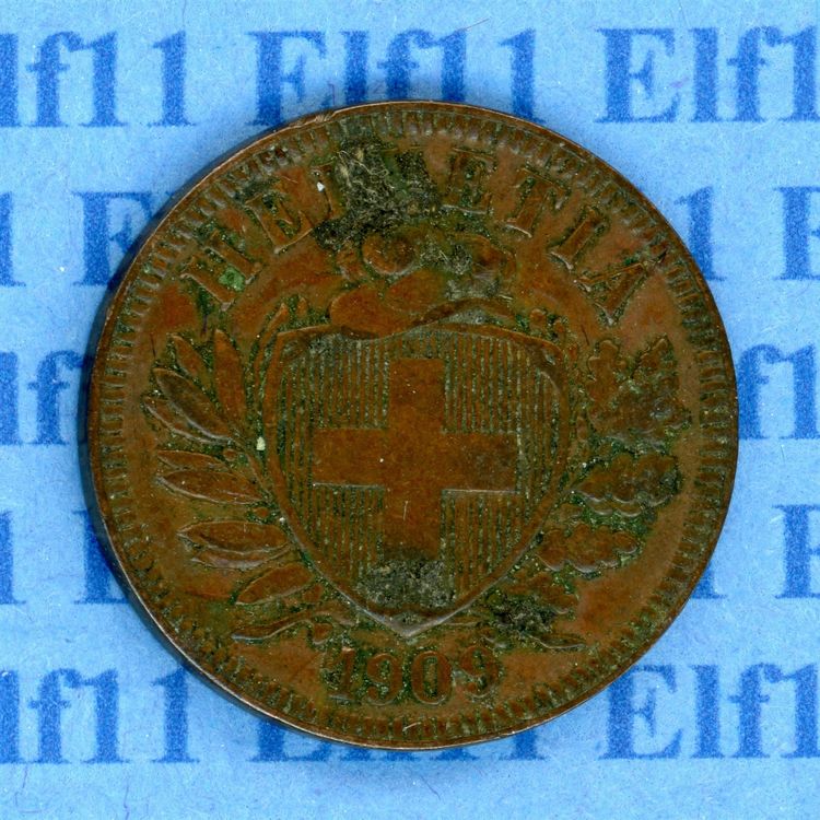 CHF___0.02 1909 ss 2 Rappen (Gebraucht) in Widnau für CHF 10 – mit Lieferung auf Ricardo kaufen