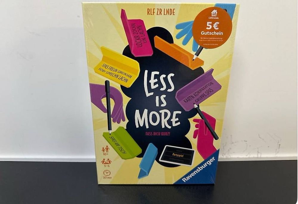 Neu Ravensburger Spiel Less is More ?Fass dich kurz? (1x) (Gebraucht ...