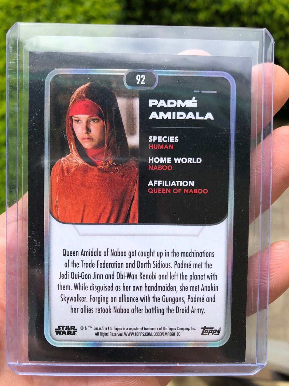 Padme Amidala /75 Black – Topps Star Wars Flagship 2023 (Neu (gemäss ...