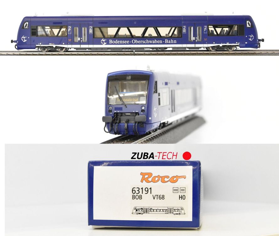 Roco 63191 E-Lok Dieseltriebwagen VT 68 BOB H0 GS Analog OVP (Gebraucht ...