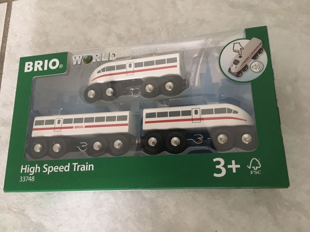 BRIO Bahn 33748 Schnellzug mit Sound, 3teilig (Neu und originalverpackt ...