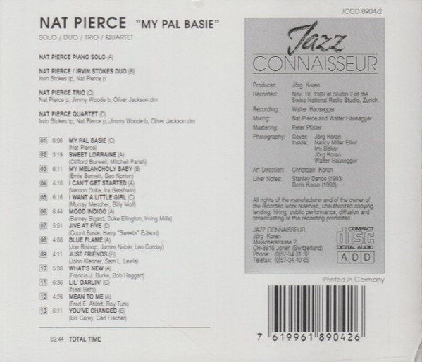 Nat Pierce, Jimmy Woode, Olivier Jackson, Irvin Stokes (D'occasion) à ...
