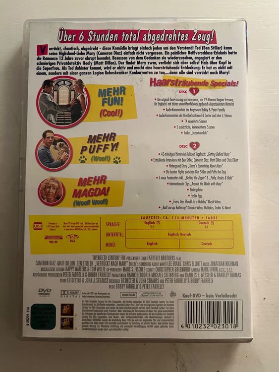 Verrückt nach Mary (1998) DVD 📀 - Special Edition (Neu (gemäss Beschreibung)) in Sierre für CHF ...