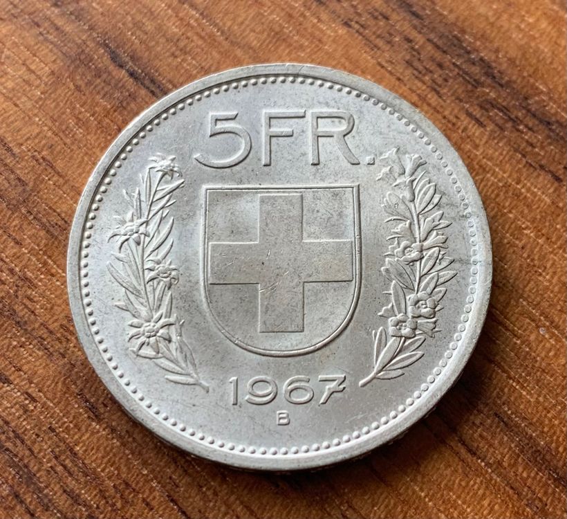 Schweiz 5 Franken 1967 Silber | Kaufen auf Ricardo