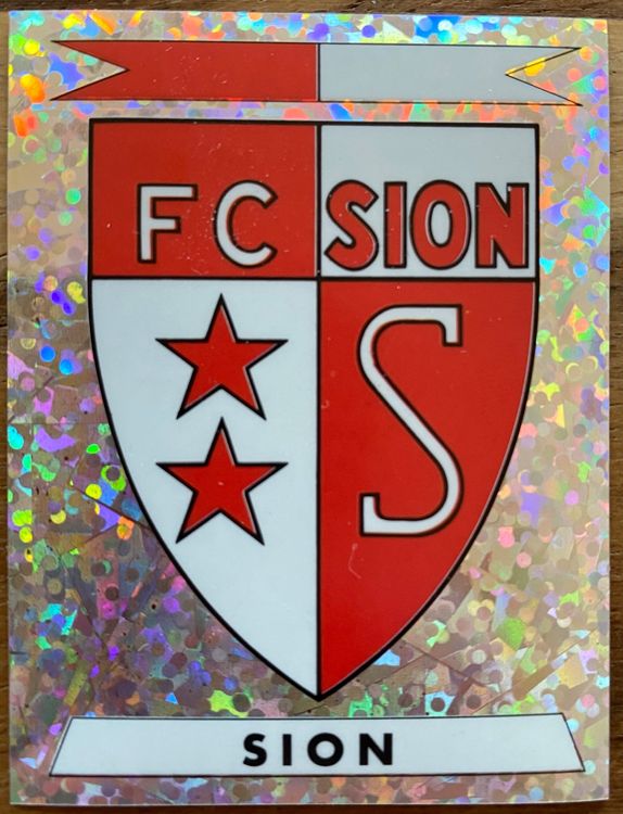 Panini Bild - Wappen FC Sion - Schweizer Fussball 1997 (Gebraucht) in ...
