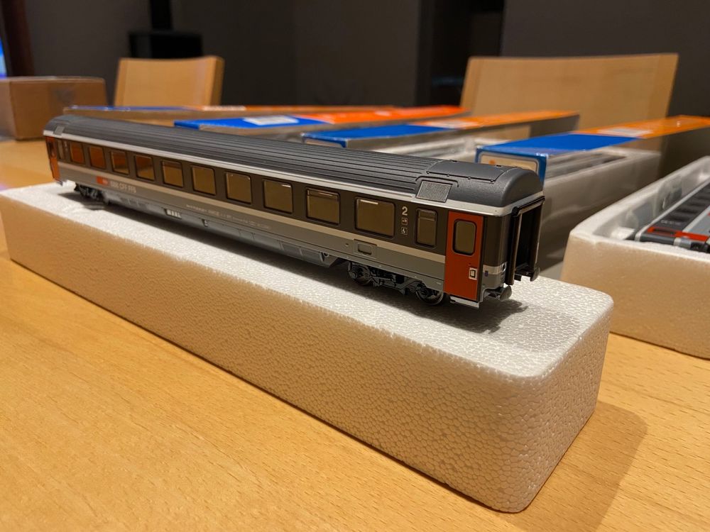 H0 ROCO 44770 SBB 4 Stk. EC Wagen 2. Kl., EXACT 1:87 (Gebraucht) in ...