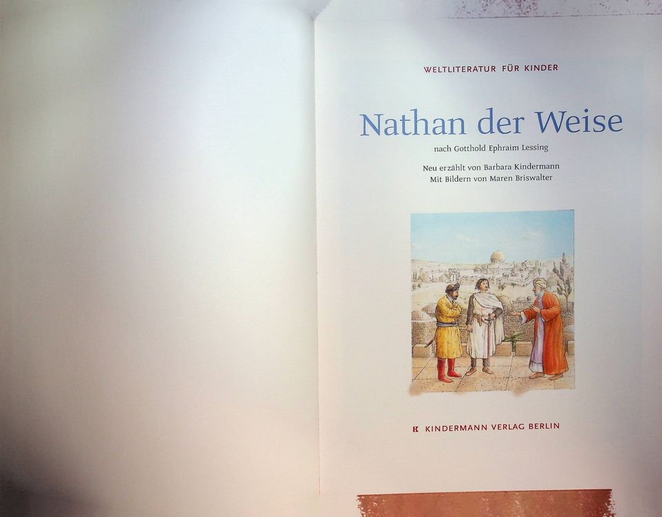 Nathan der Weise Weltliteratut für Kinder Bilderbuch (Gebraucht) in ...