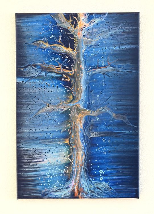 Pouring Bild "Sequoia" 60x40 cm, Petra`s Art | Kaufen auf Ricardo
