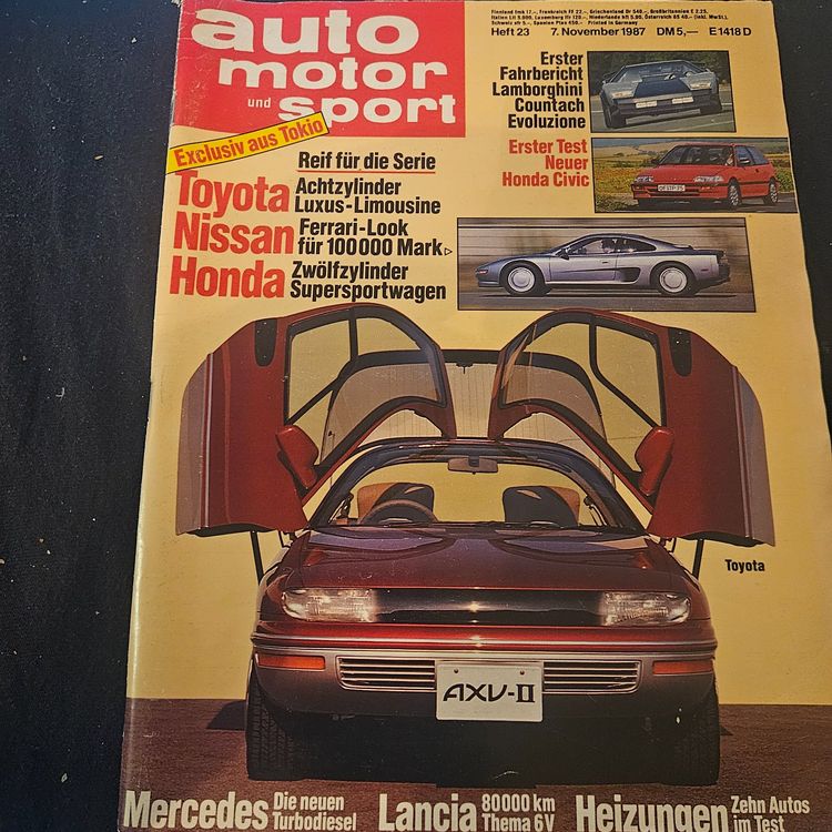 AMS 23/87 Countach Mercedes W201 W124 Golf Cabrio MID-4 xx | Kaufen auf ...