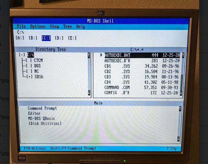 Retro Desktop Computer HP Vectra VE 5/75 mit MS-DOS (Gebraucht) in Bad ...