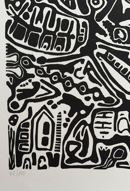 KÜNSTLER ? HOLZSCHNITT UNLESERLICH SIGNIERT (Gebraucht) in Gersau für CHF 38 – mit Lieferung auf ...