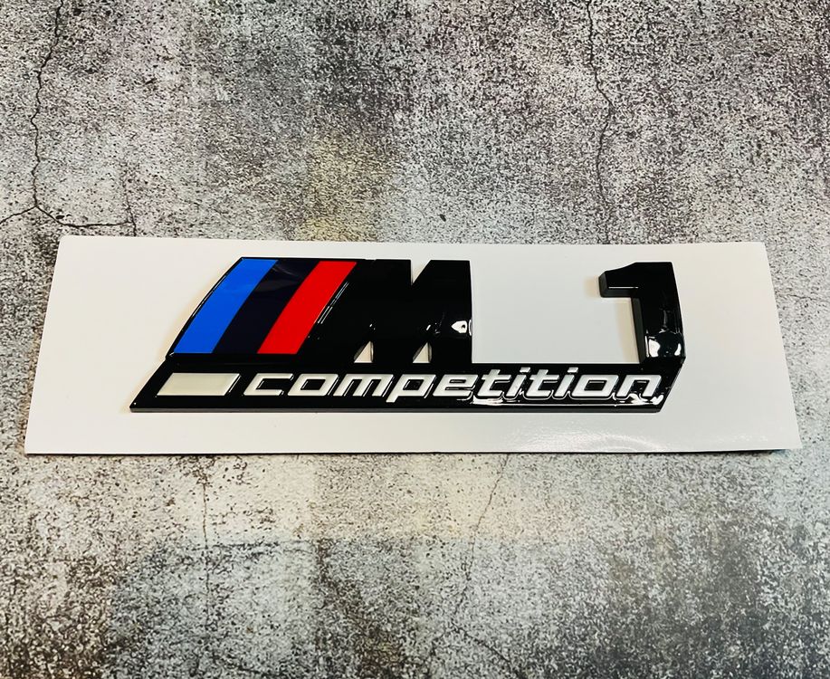 BMW M1 Competition Emblem Logo Schriftzug Schwarz glänzend (Neu und ...