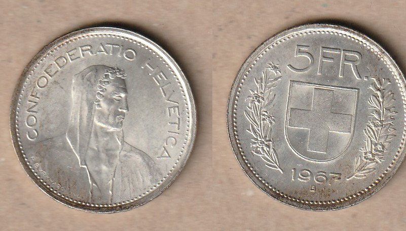 5 Franken 1967 Silber | Kaufen auf Ricardo