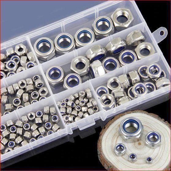 Muttern 180 Stück Edelstahl Nylon Lock (Neu und originalverpackt) in ...