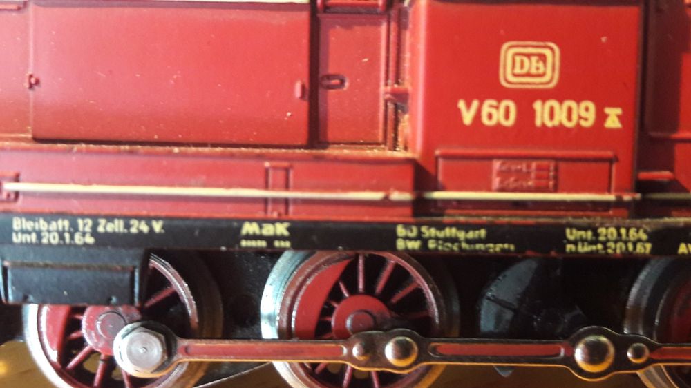 Märklin Diesellok 3063.3, V60 1009, DB, rot, AC/WS analog (Gebraucht ...